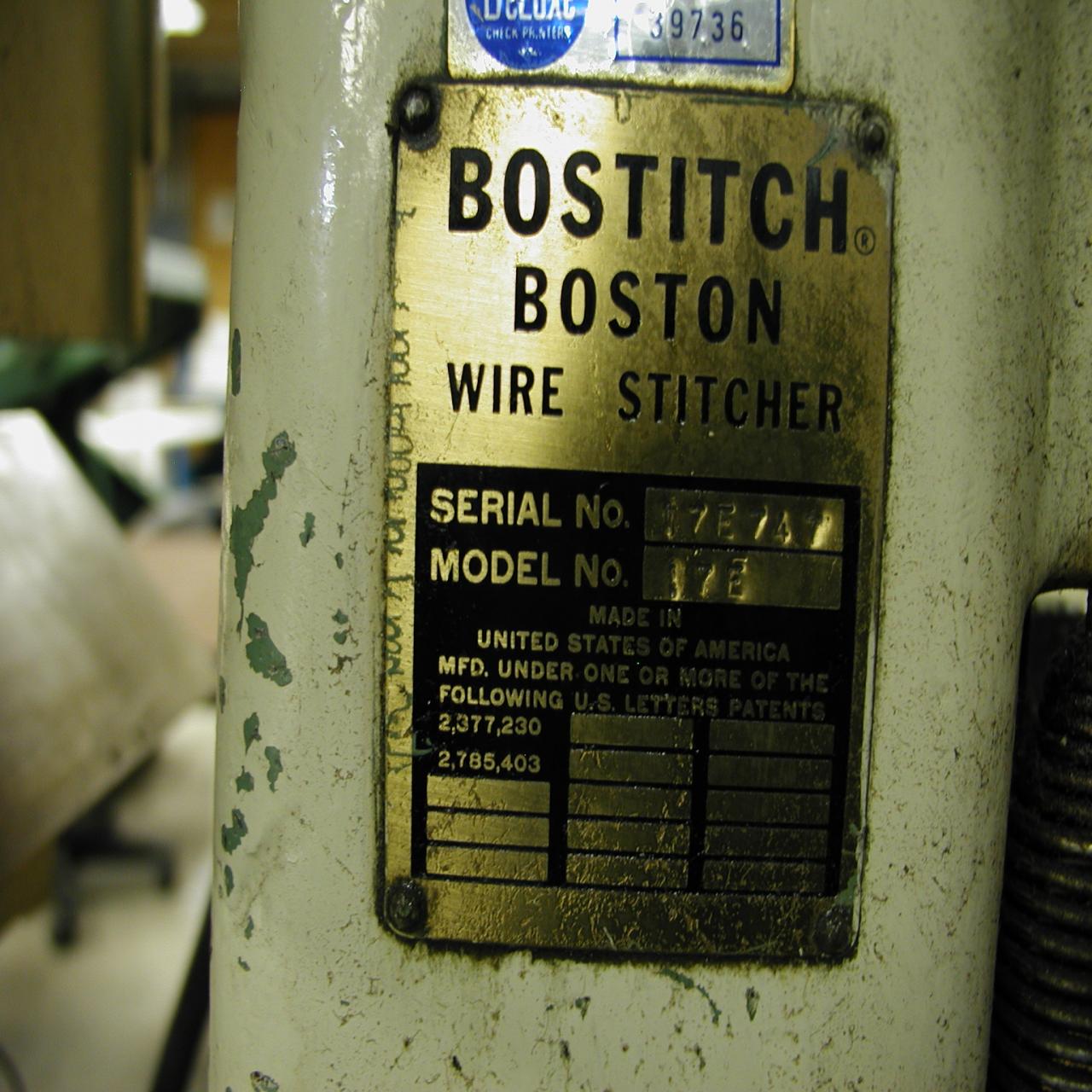 Lot #81: Bostitch Wire Stitcher Model #17E, Takes up to 5 Heads - WireBids